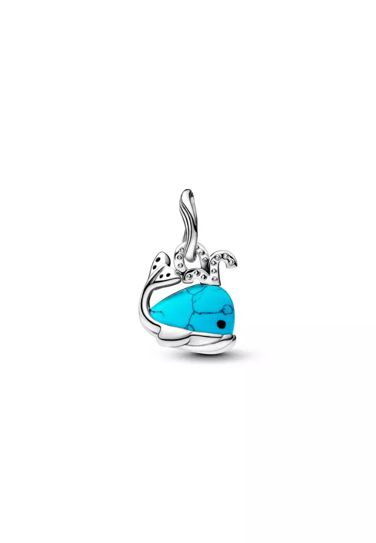 Buy Pandora Turquoise-colored Whale Dangle Charm 2026 Online | ZALORA ...