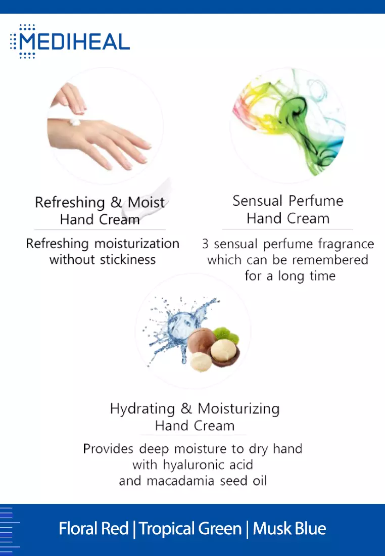 Buy Mediheal Hand Cream 50ml x 2 Tubes - (Musk Blue) 2026 Online | ZALORA