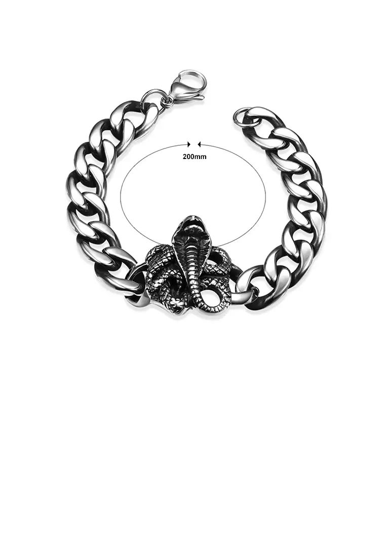 ZAFITI Classic Fashion Ancient Maya Python 316L Stainless Steel Snake Bracelet 2025 | Buy ZAFITI ...