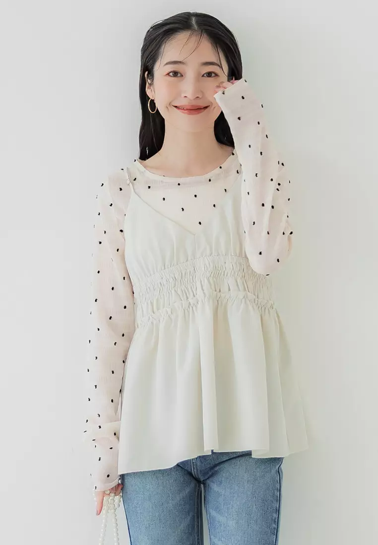 Buy comcoca Shirring Cami（Regular Fit） 2025 Online | ZALORA Philippines