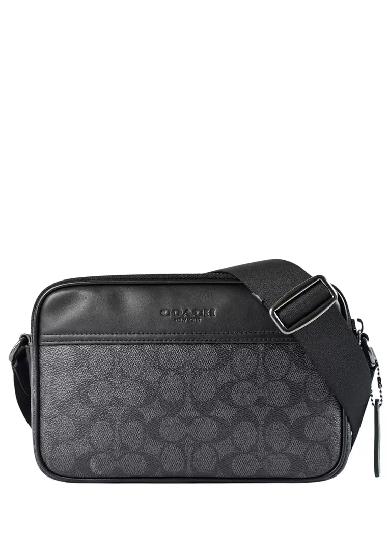 Buy Coach Mens Graham Crossbody Bag - Charcoal Black 2025 Online | ZALORA