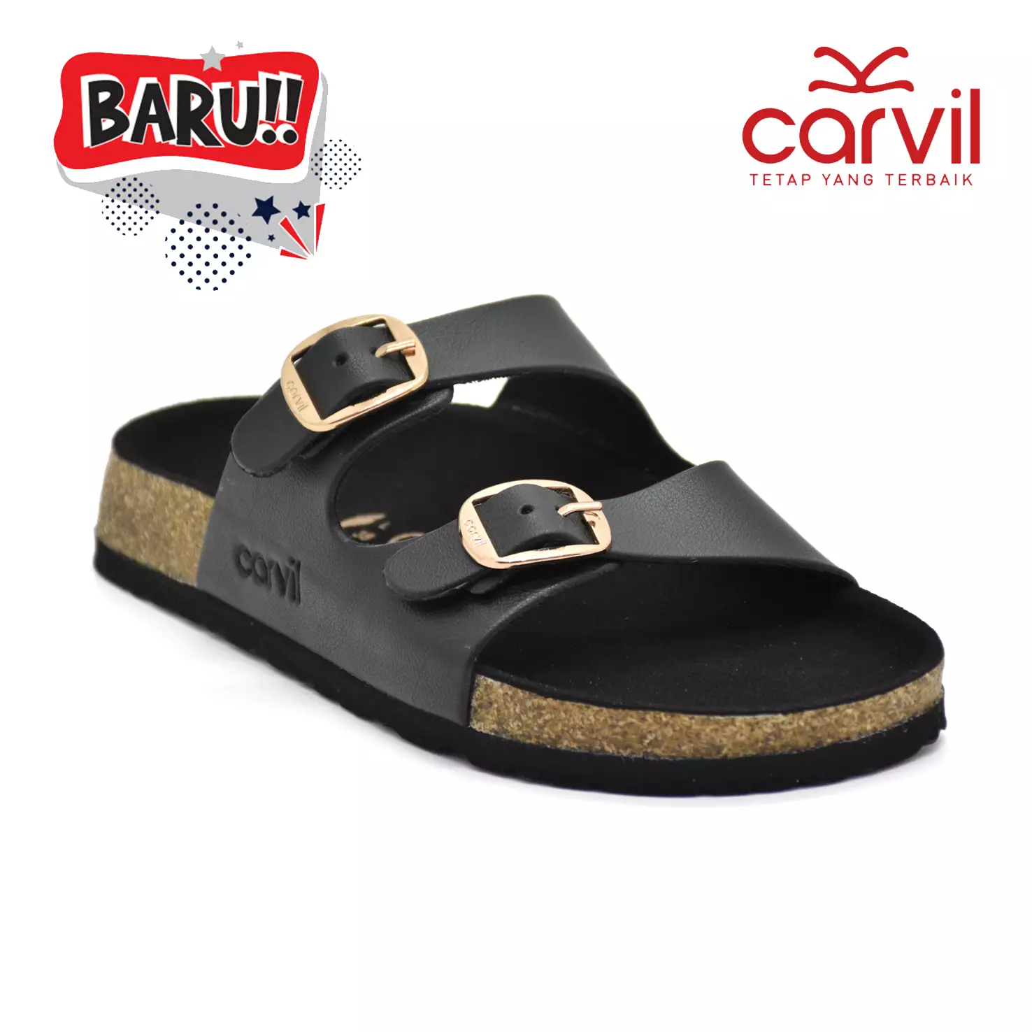 Jual Carvil Carvil Sandal Wanita Julliet-02 L Black Original 2026 ...