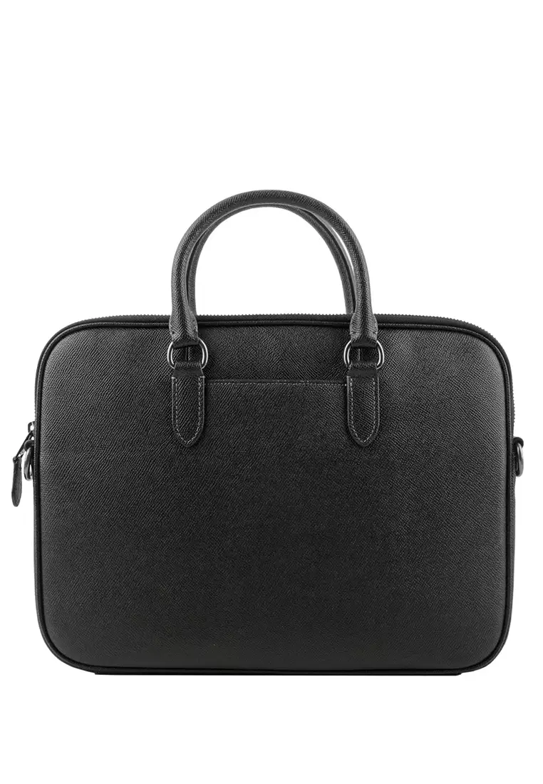 Buy COACH Mens Liam Compact Brief - Black 2025 Online | ZALORA