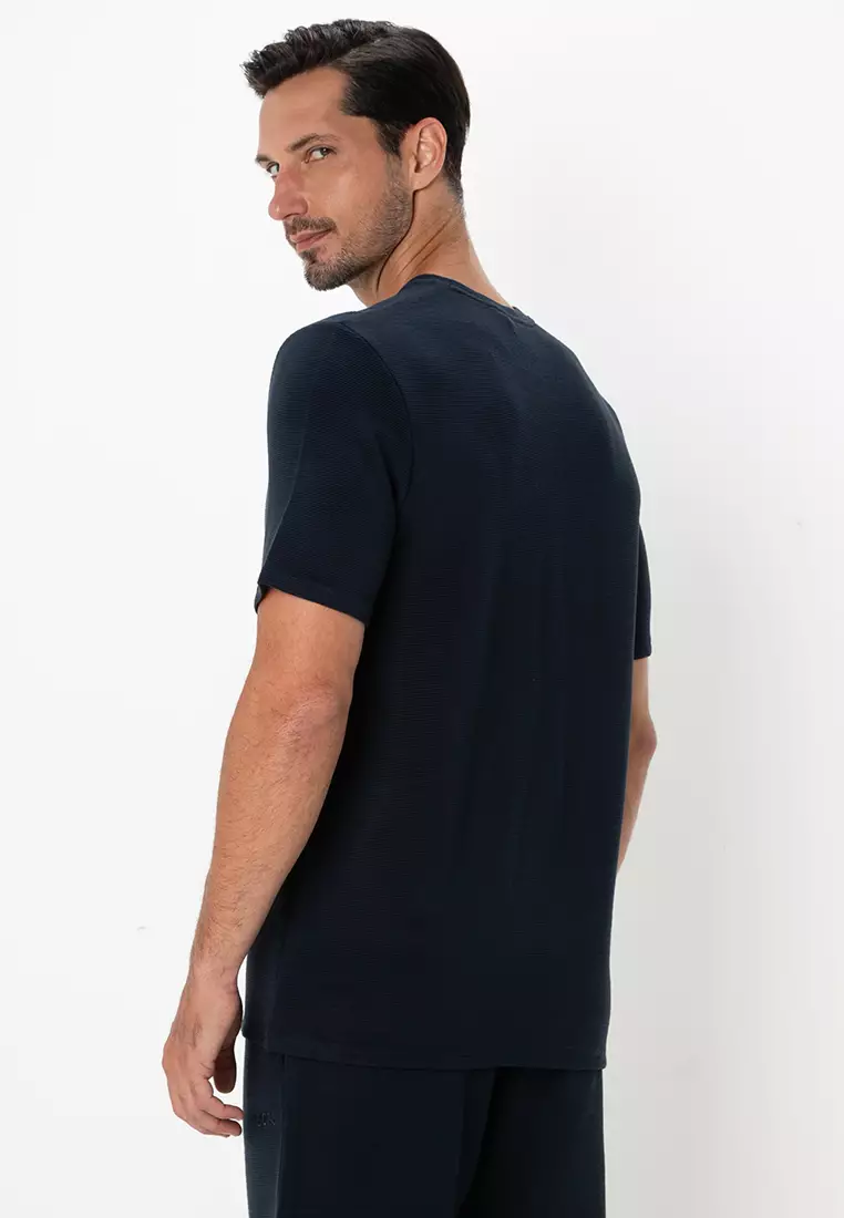 Jual BOSS Rib T-Shirt - BOSS Business Original 2025 | ZALORA Indonesia