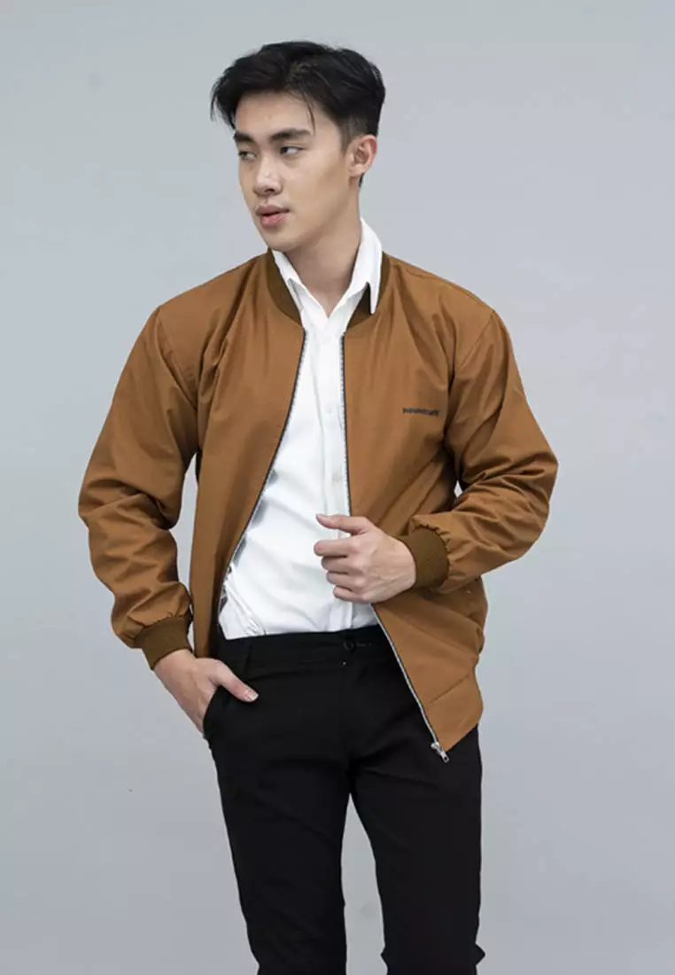 Jual House of Cuff Houseofcuff Jaket Bomber Polos Windbreaker Cokelat ...