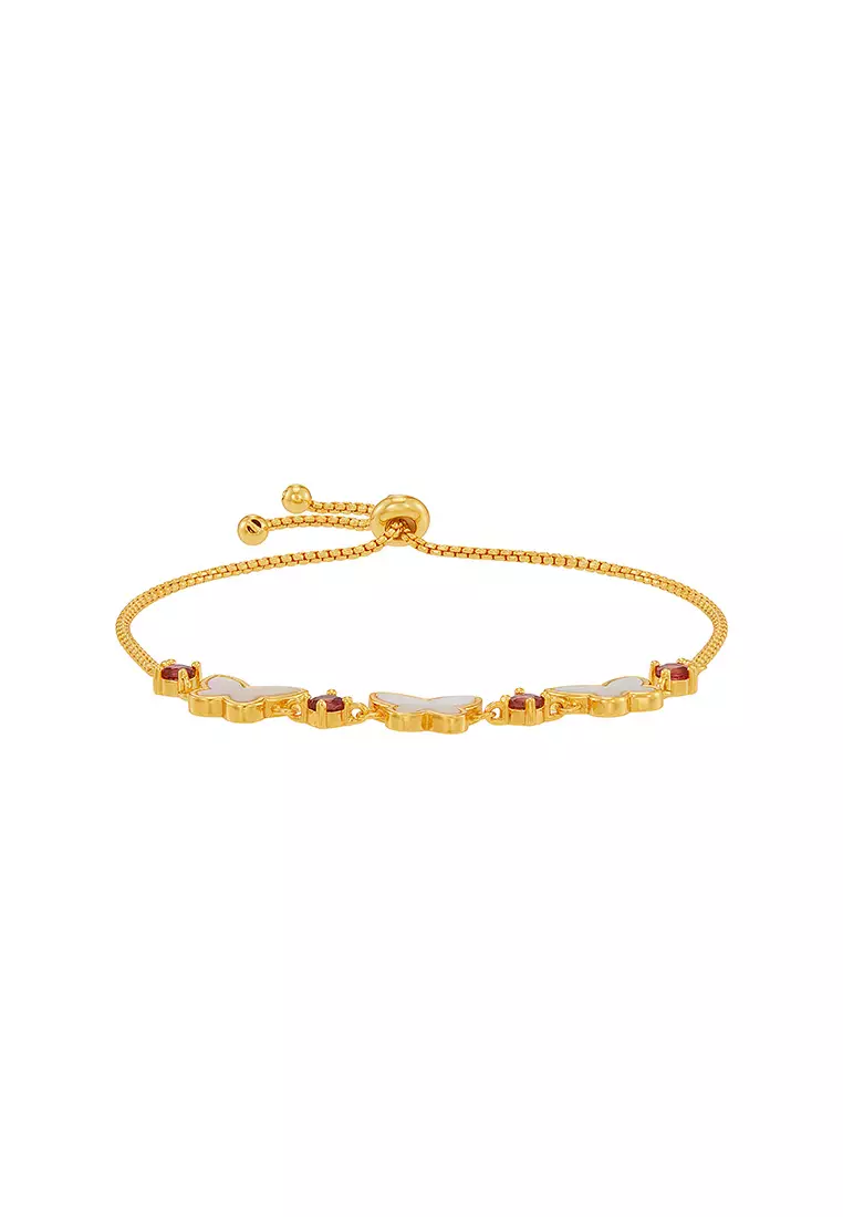 Buy HABIB HABIB 925 Pink Tourmaline and Mother of Pearl Bracelet ...