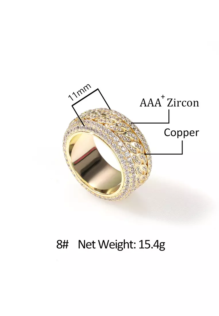 HAPPY FRIDAYS Cuban Spin Ring NRT1410 2025 | Buy HAPPY FRIDAYS Online ...