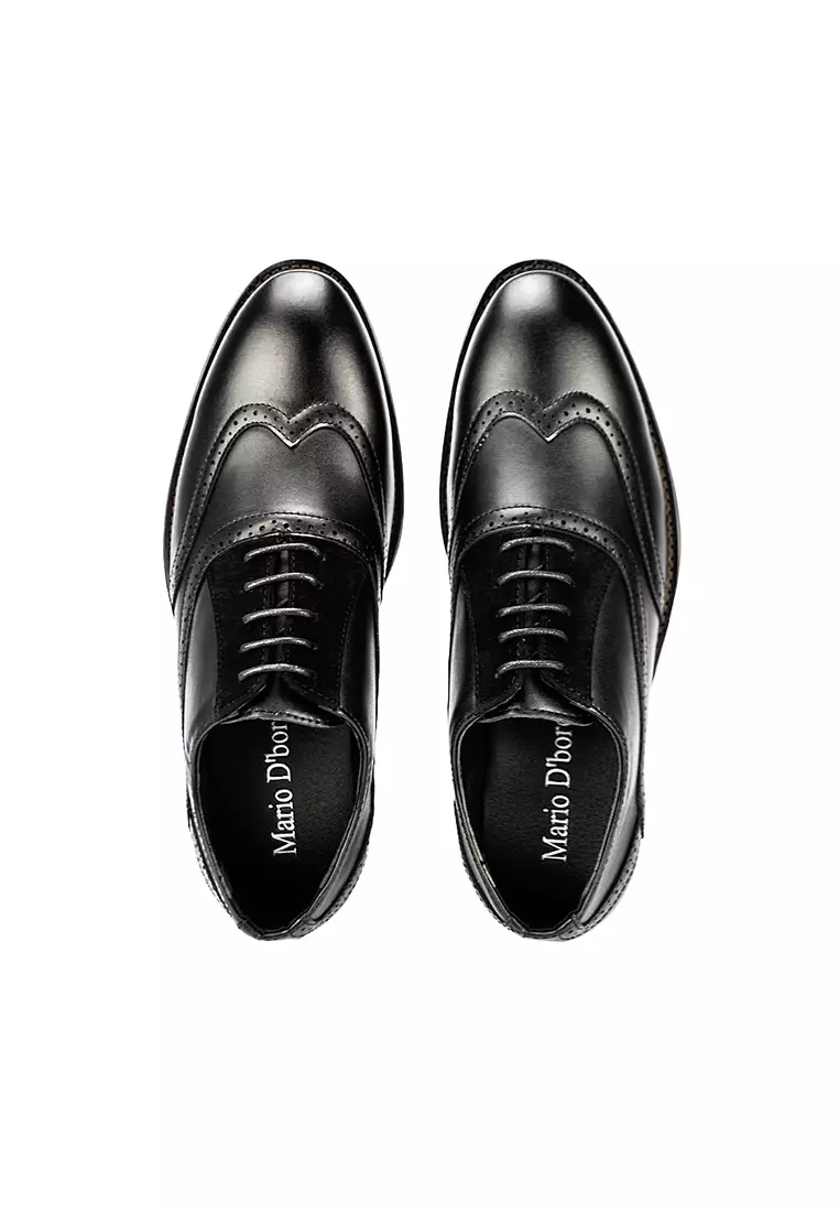 Buy Mario D' boro Runway Men's Formal Oxford Shoes MW 23107 Black C27 ...