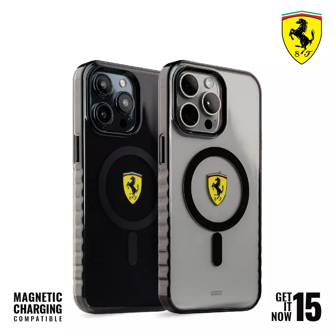 Jual Ferrari Case iPhone 15 Pro FERRARI MagSafe Center Logo - Black ...