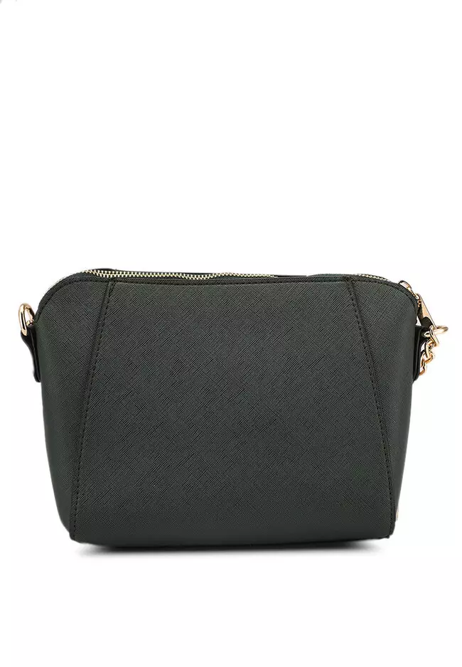 Unisa Saffiano Sling Bag With Metal Chain Strap 2025 | Buy Unisa Online ...