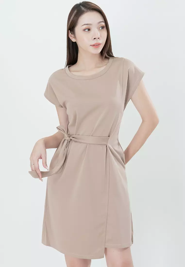 Buy Bebebutterfly Cotton Short Sleeve Short Mini Dinner Dress Online ...