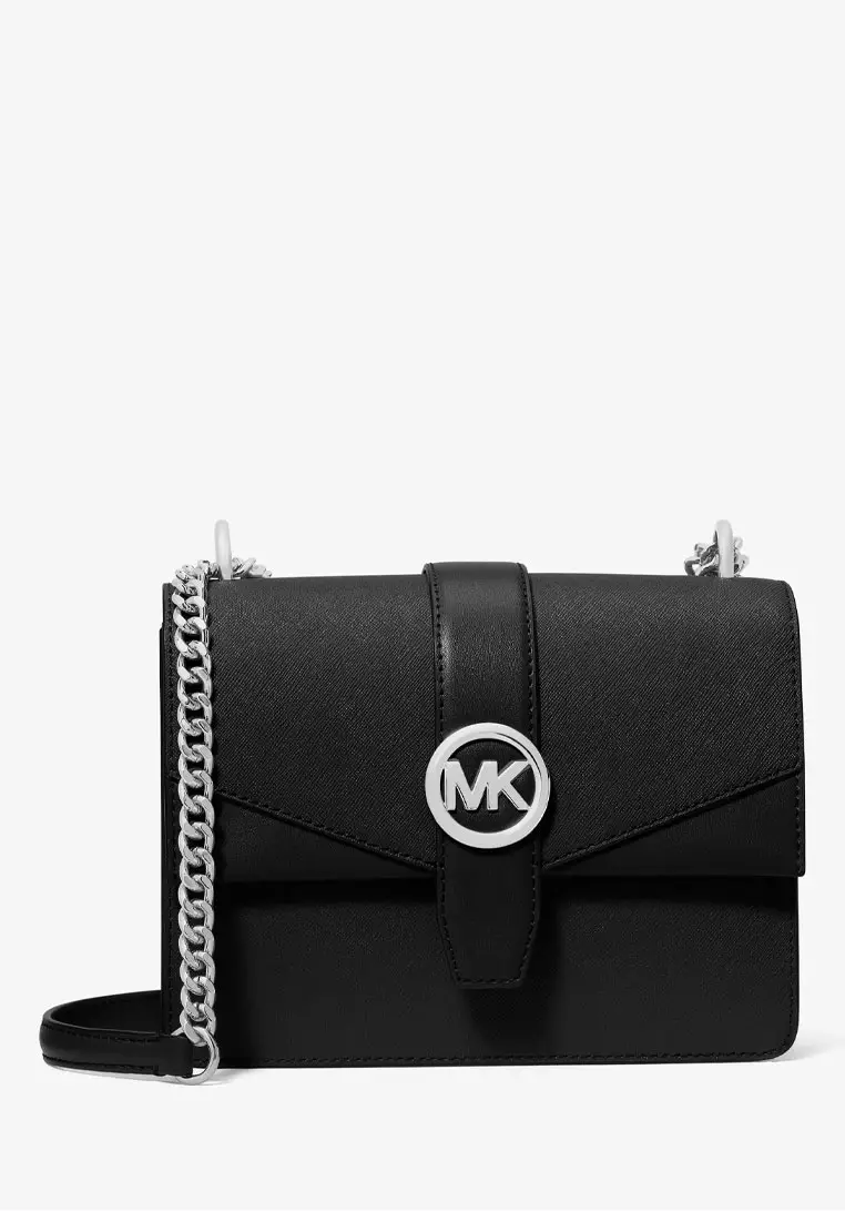 Buy MICHAEL KORS Greenwich Small Saffiano Leather Crossbody Bag Online ...