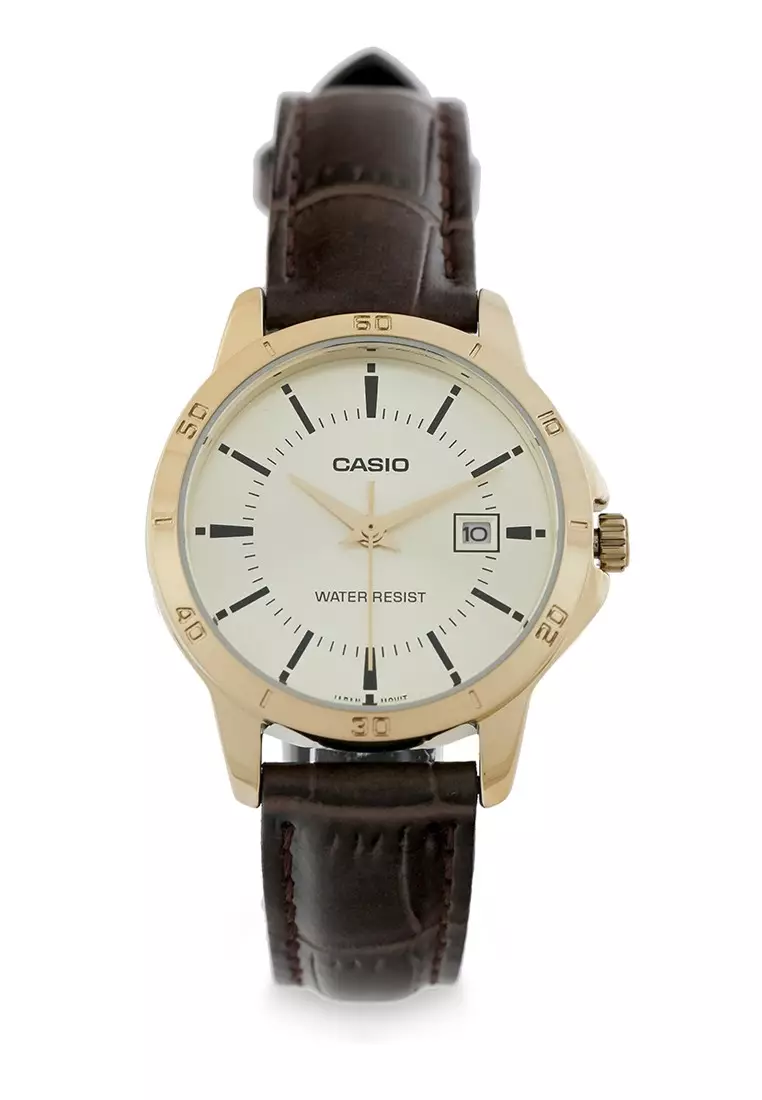 Jual CASIO Casio Jam Tangan Wanita - Brown Gold - Stainless Steel - LTP ...