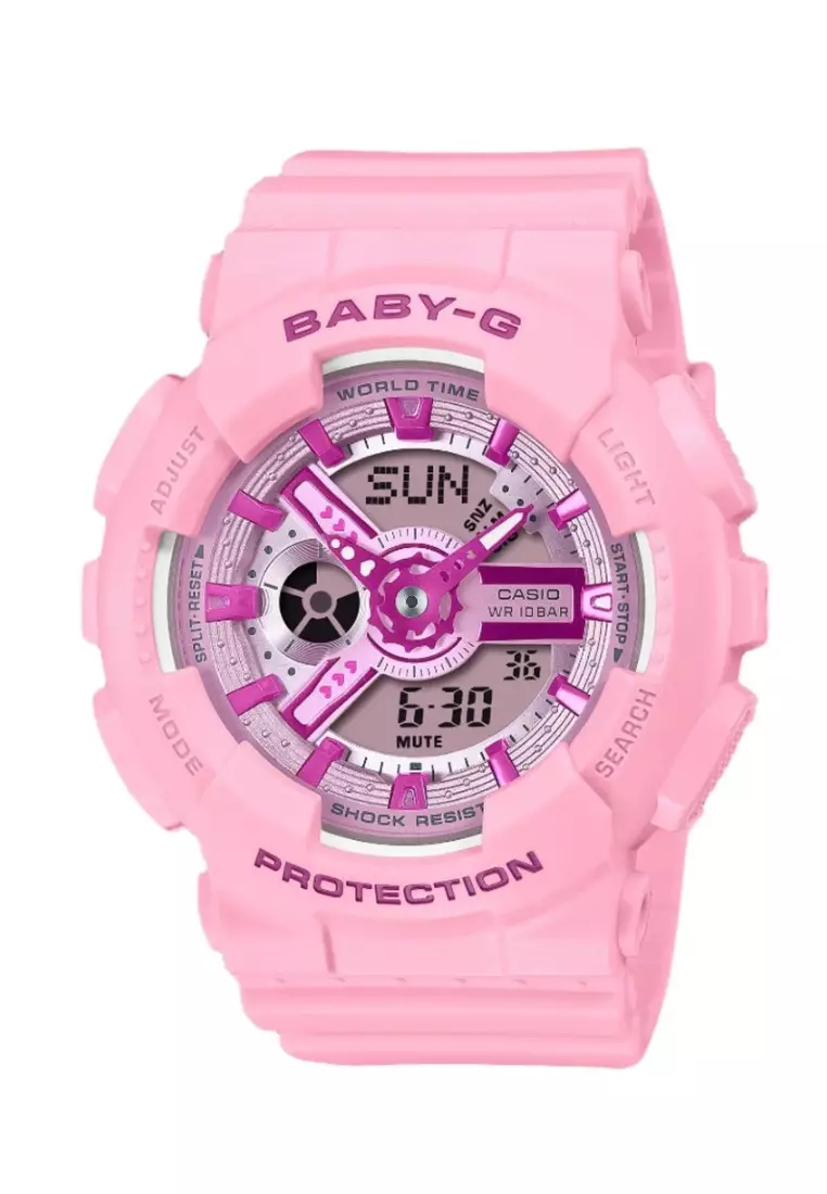 Buy CASIO Casio Baby-G BA-110 Series Light Pink Resin Watch BA-110YK ...