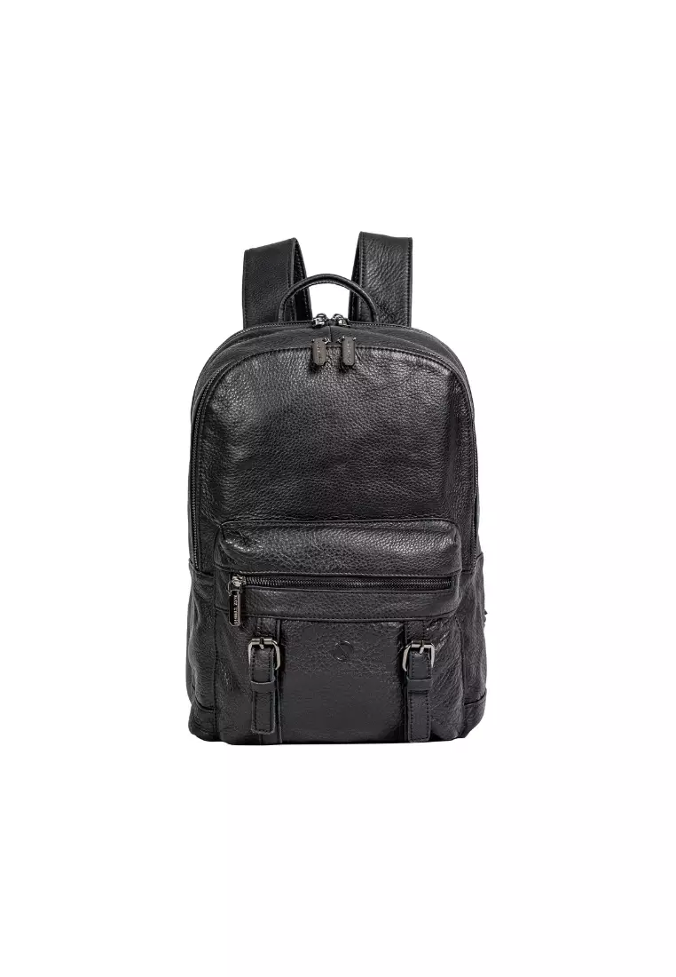 Jack Studio Unisex Grain Leather Travel Backpack BAI 40812 2026 | Buy ...