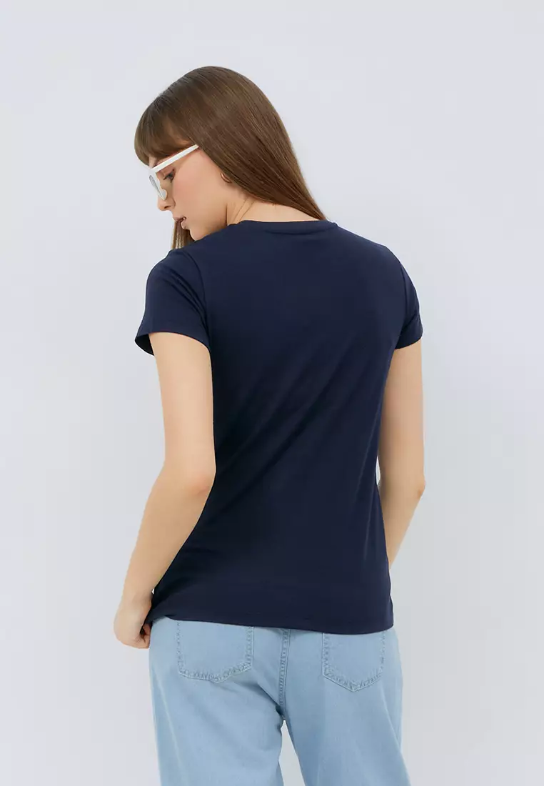 Jual Executive Basic Round Neck Cotton T-Shirt Original 2025 | ZALORA Indonesia