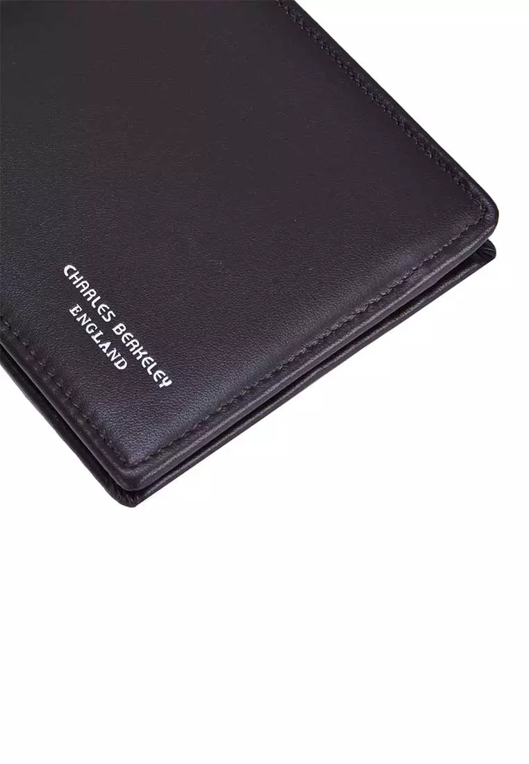 Buy Charles Berkeley Nappa Leather Bifold Wallet & Silver Buckle ...