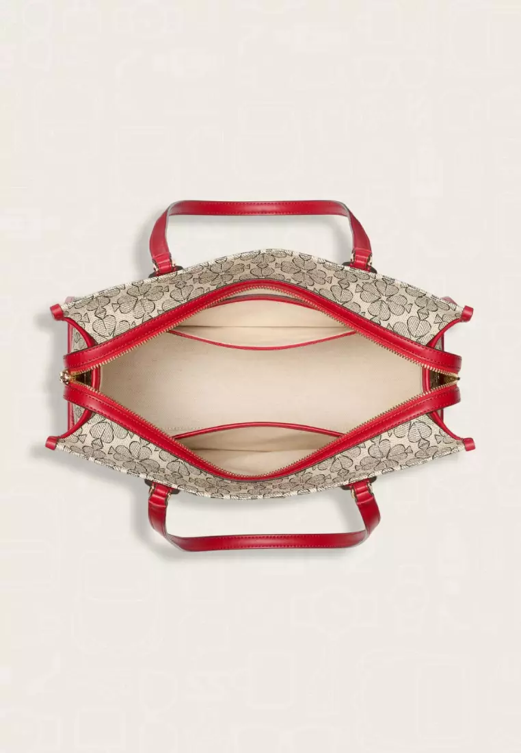 Jual Kate Spade Kate Spade Spade Flower Coated Canvas Vday Large Tote ...