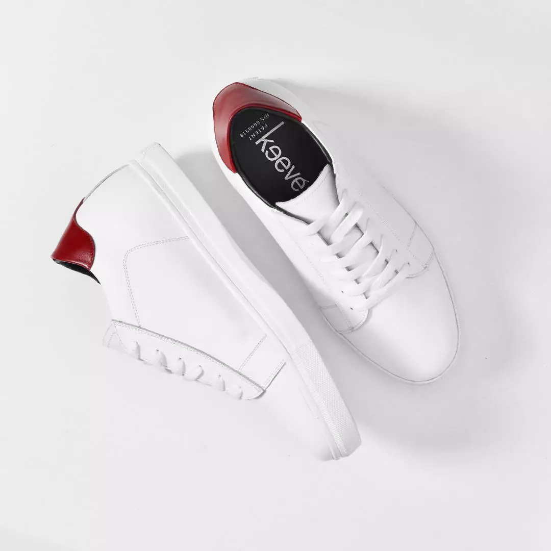 Jual Keeve Keeve - KBC 202 Sepatu Casual White Maroon Peninggi Badan ...