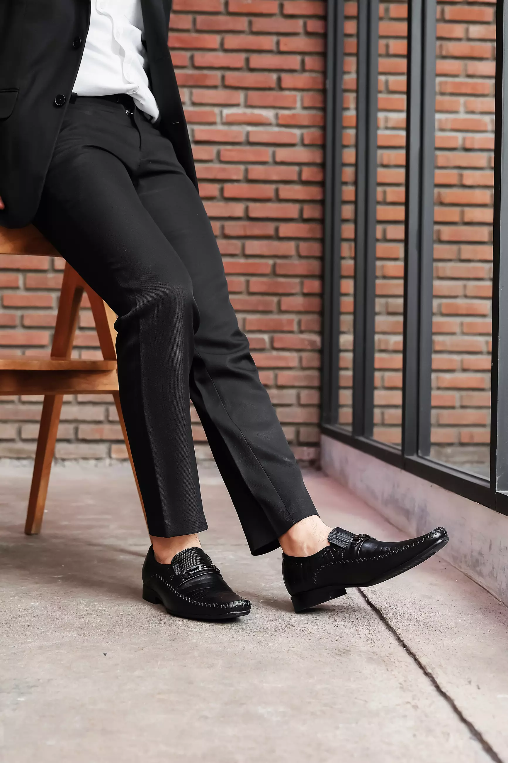 Jual Marelli William Men Shoes Formal Pantofel Kulit Asli - Black ...