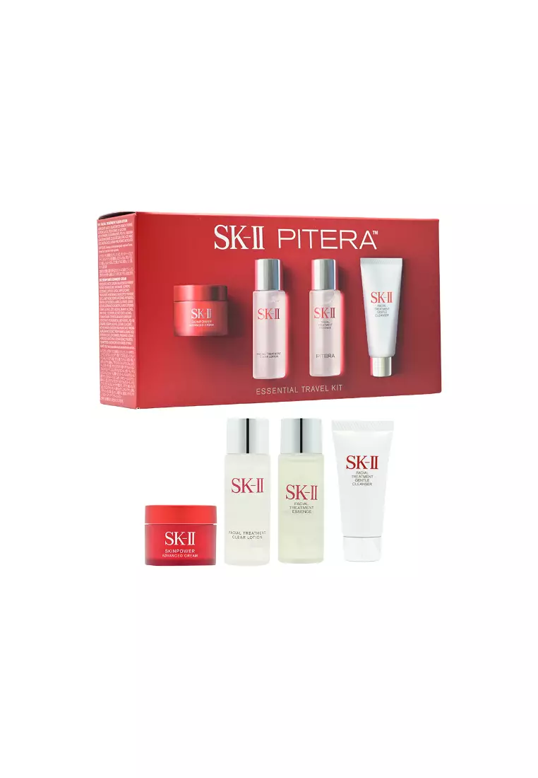 Buy SK-II Skii Essential Travel Skincare Set 4pcs 2025 Online | ZALORA