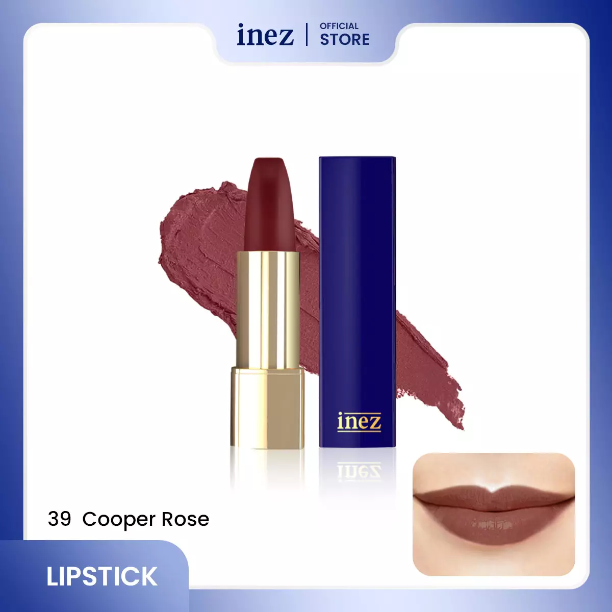 Jual Inez Cosmetics Inez Color Contour Plus Lipstick - Copper Rose ...