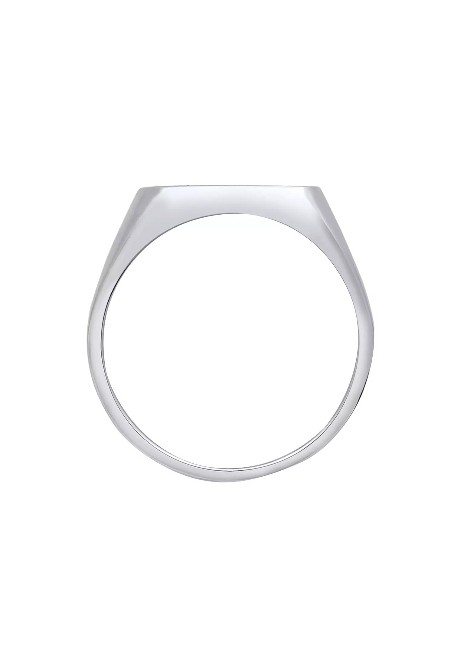 Buy Kuzzoi Men's Silver Logo Signet Ring 2026 Online | ZALORA