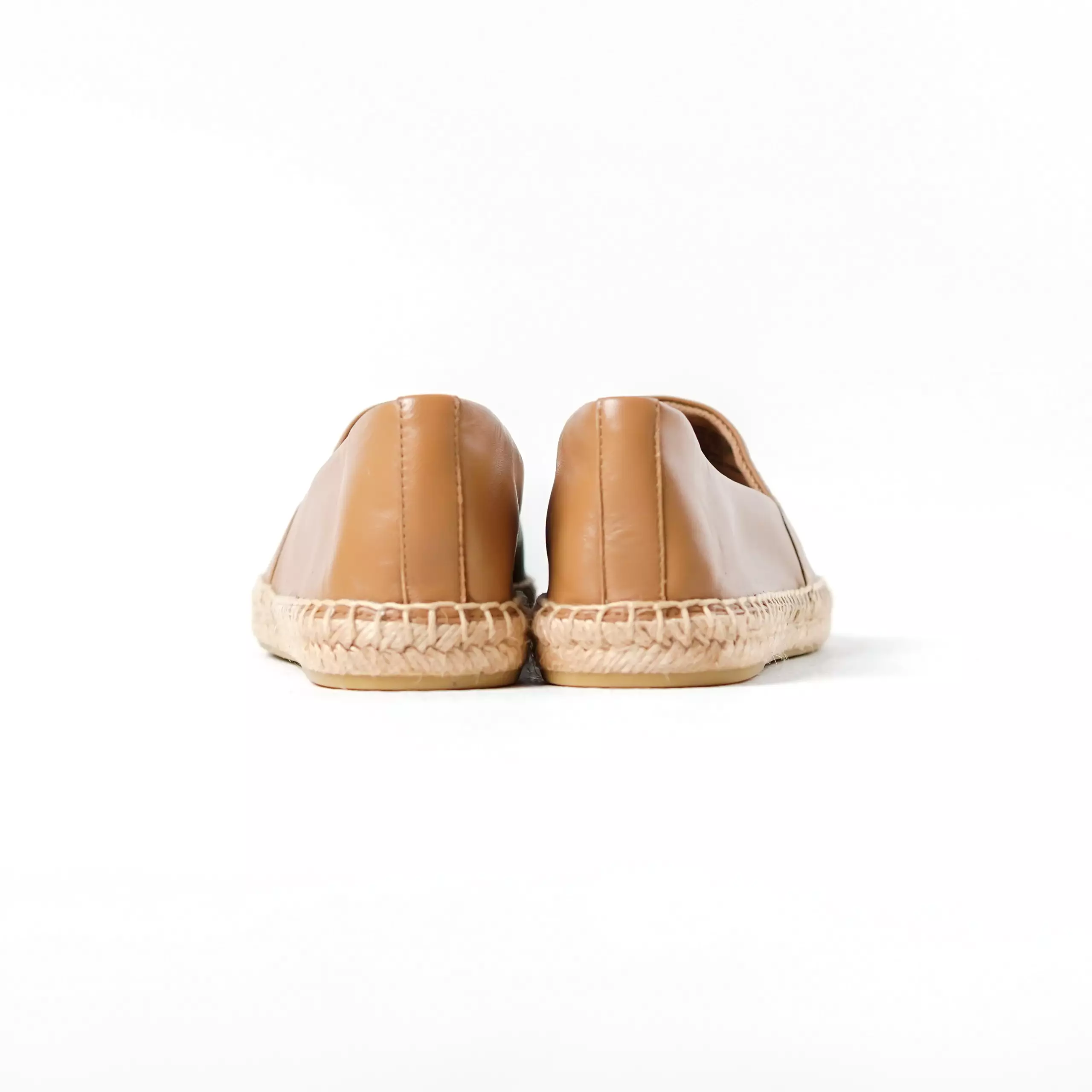 Jual Tory Burch Sepatu TORY BURCH EMBOSSED LEATHER BROWN ESPADRILLES ...