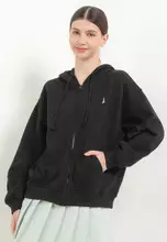 Jual Hush Puppies Poccha Oversized Hoodie Zipped Sweatshirt Original ...