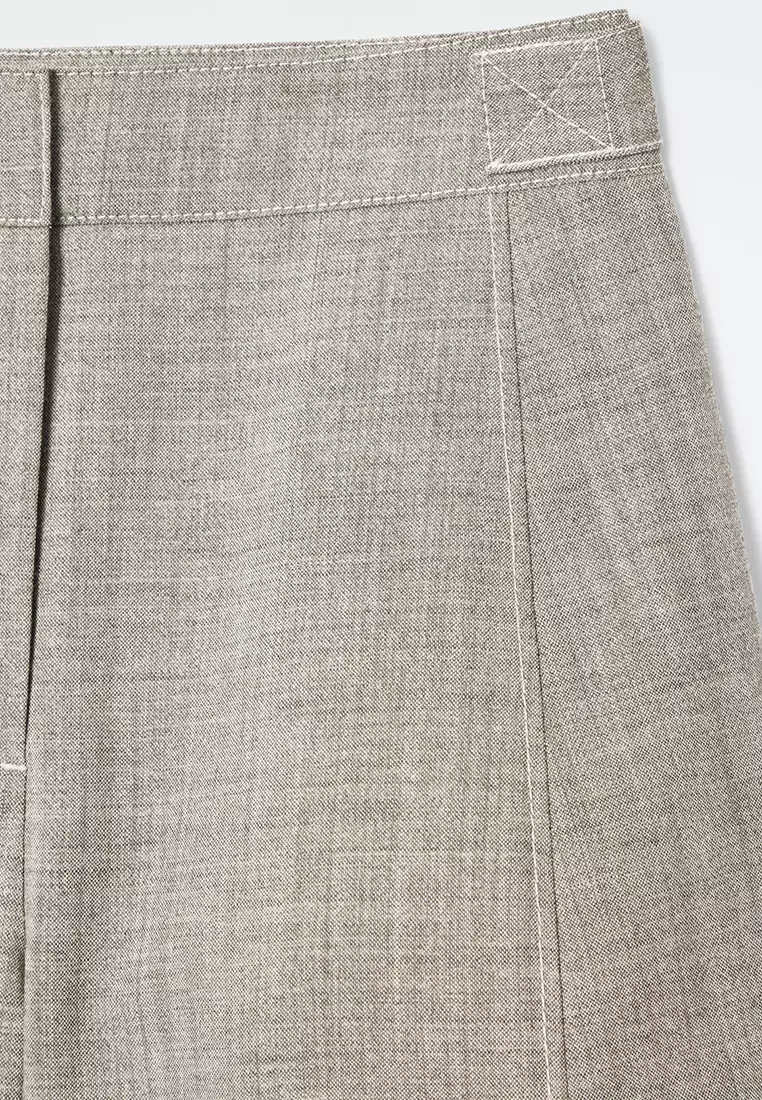 COS Wool Barrel-Leg Utility Trousers 2024 | Buy COS Online | ZALORA ...