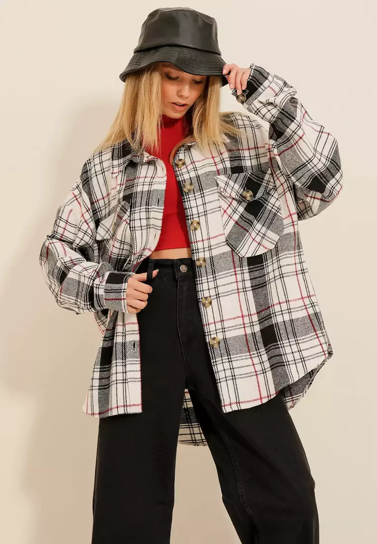 Jual Alacati Checkered Overshirt Original 2025 | ZALORA Indonesia