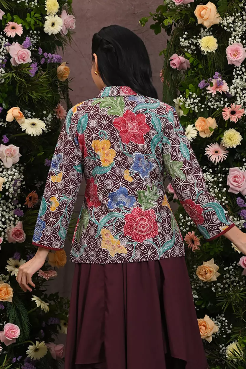 Jual Nona Rara Batik NONA RARA - Kebaya Encim T4086, Baju Kerja Blouse ...