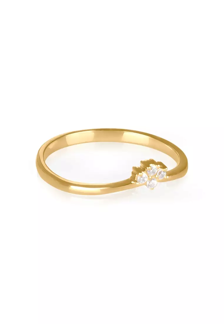 Buy Foundry Lotus Ring 14k Gold 2025 Online | ZALORA Philippines
