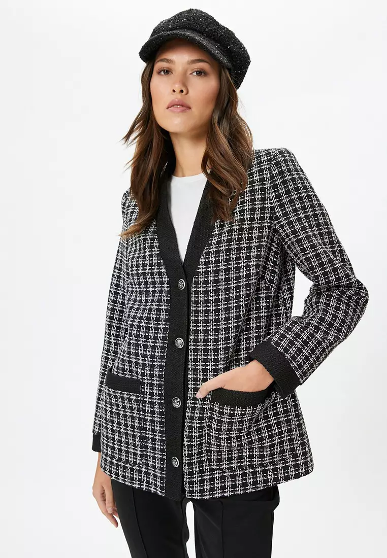 Buy KOTON Tweed Jacket 2026 Online | ZALORA