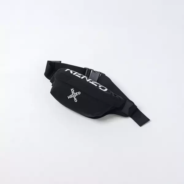 Jual Kenzo Tas KENZO PARIS CROSS WHITE BLACK NYLON WAIST BAG 100% ...