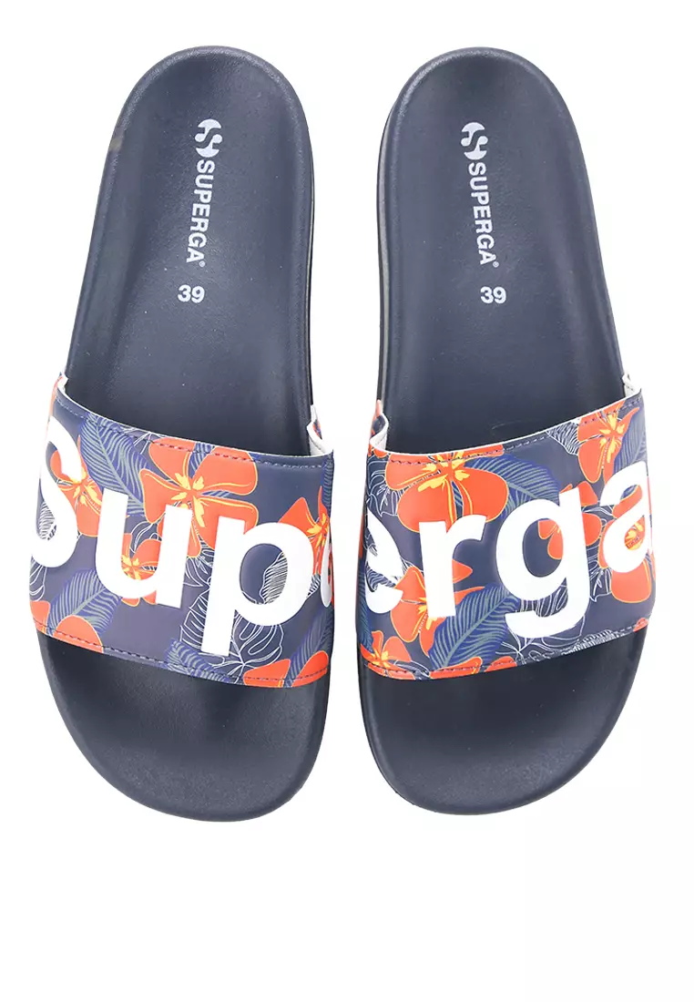 Superga 1908 Slides Hibiscus Print Polysoft 2024 | Buy Superga Online ...