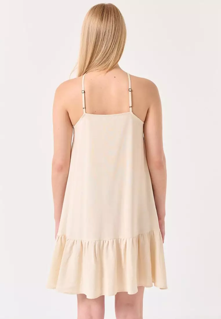 Jimmy Key Cross Collar Floral Mini Dress 2025 | Buy Jimmy Key Online ...