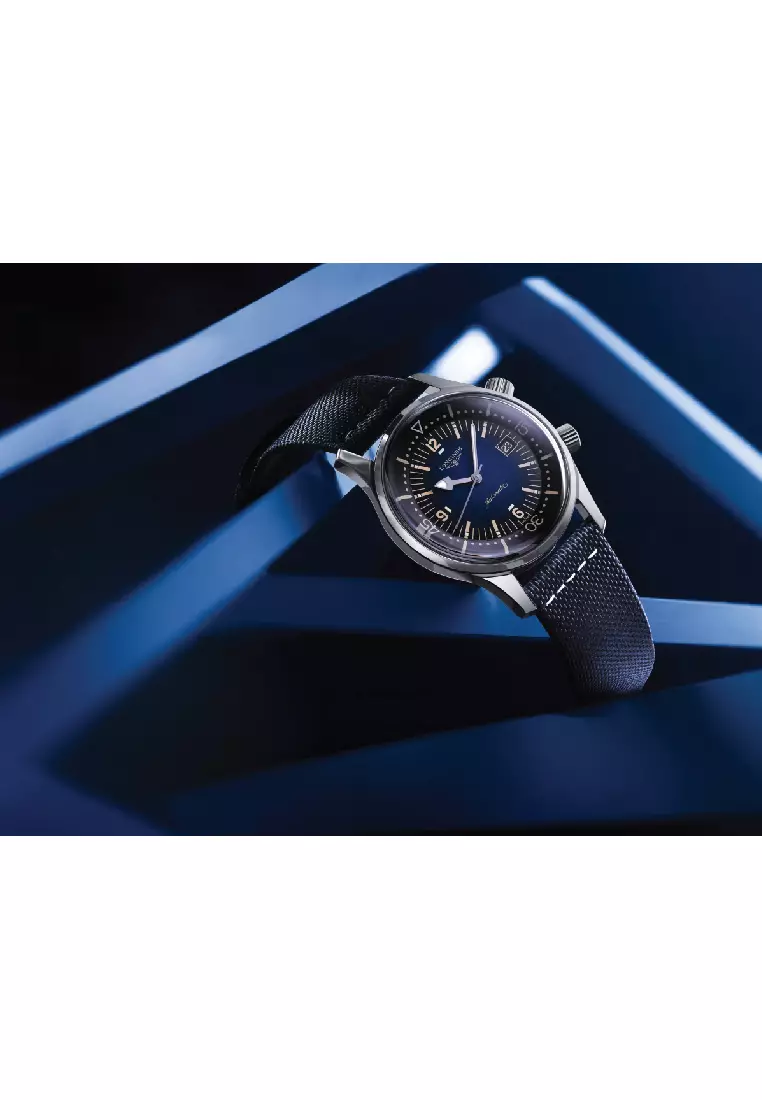 Buy Longines Longines Legend Diver Automatic Leather Strap Watch ...