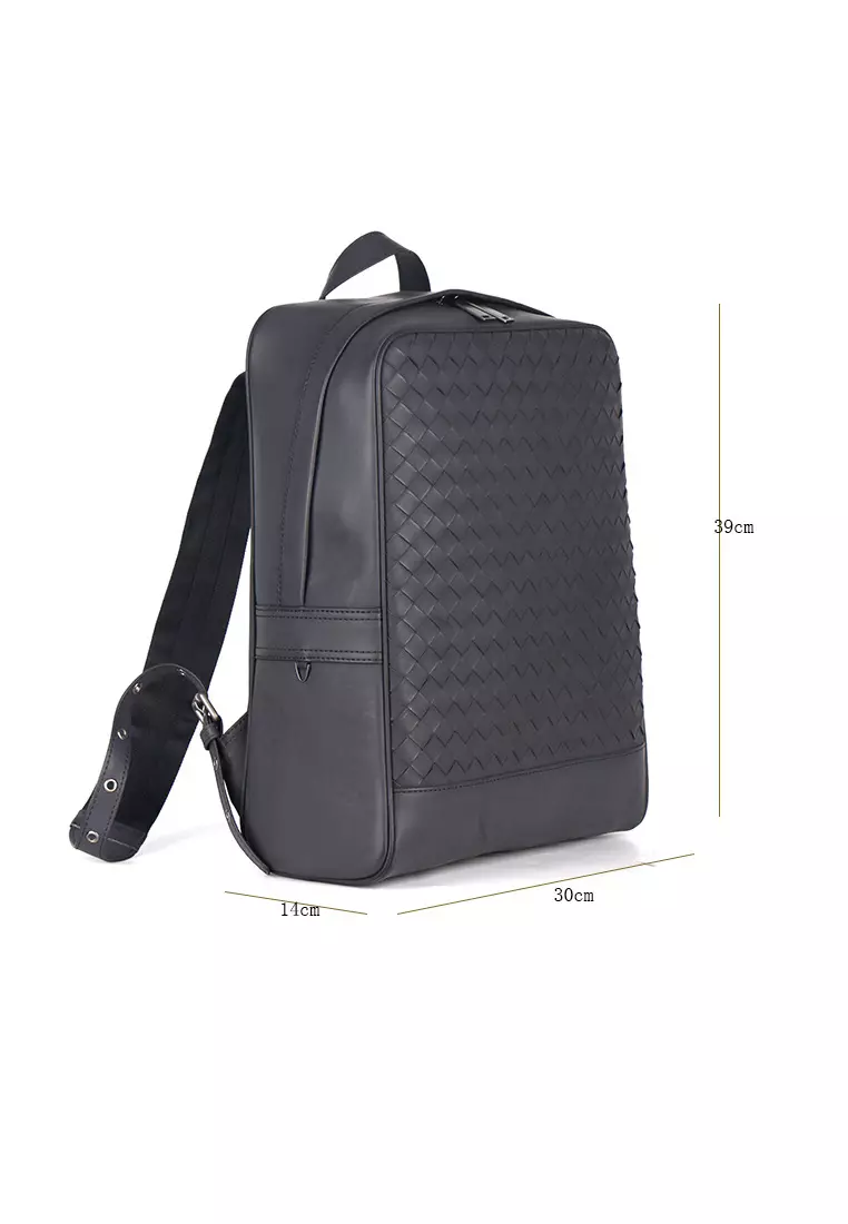 Buy Lara Men's Cow Leather Handmade Weave Backpack Online | ZALORA Malaysia