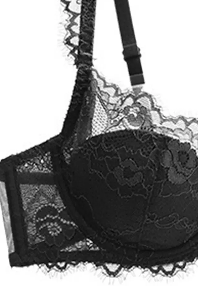 Buy Sunnydaysweety Lace Thin Cotton Airflow Bra with Panty Set ...