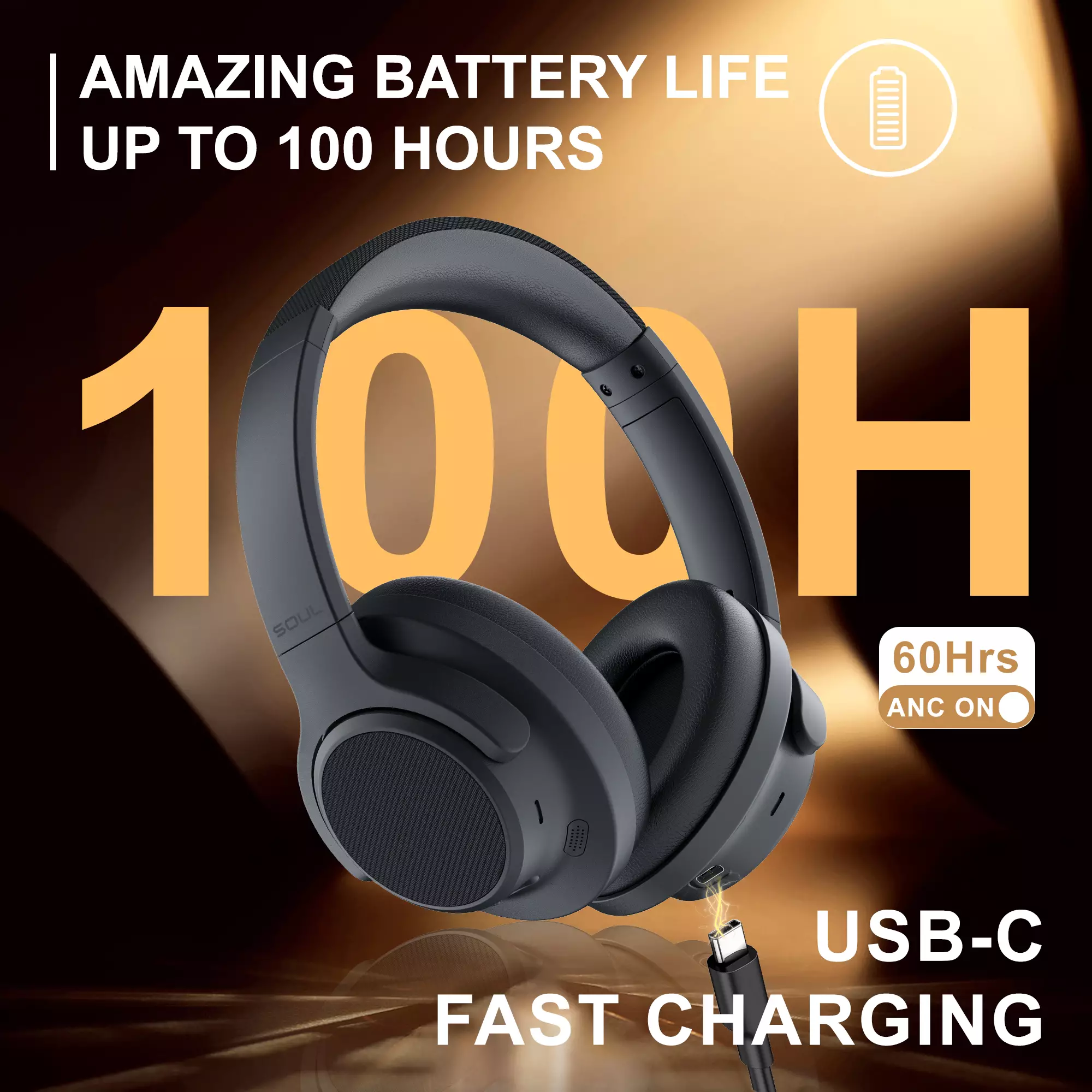 Jual SOUL Electronics Soul Ultra Wireless ANC Hybrid Over-Ear ...