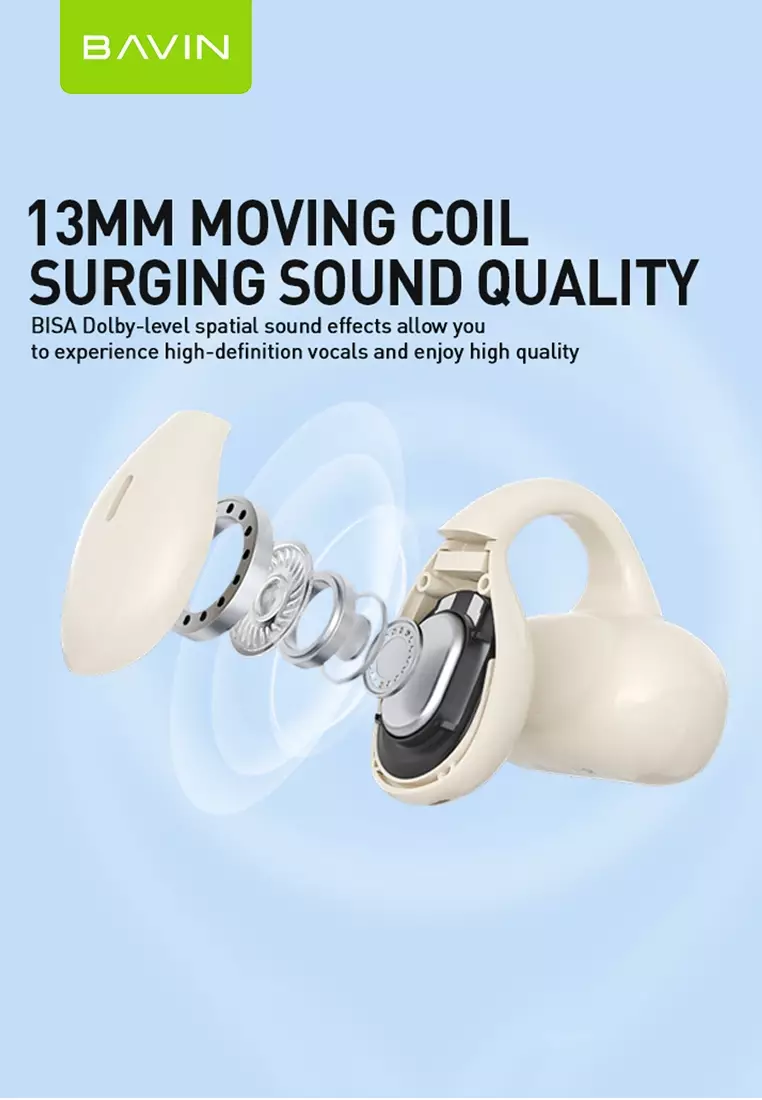 Buy BAVIN BA63 Hi-Fi Bluetooth 5.3V Wireless Bone Conductor TWS ...