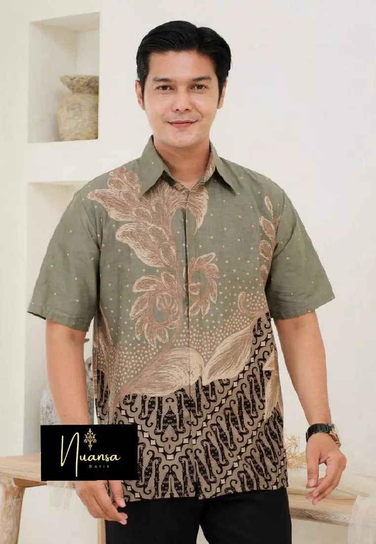 Jual Nuansa Batik Anggrek Kemeja Batik Exclusive Premium Pria Casual ...