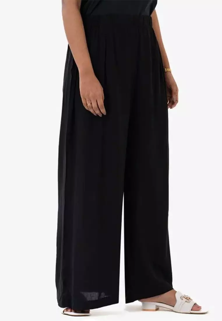 Buy Le Reve Le Reve Black Women Casual Palazzo Online | ZALORA Malaysia