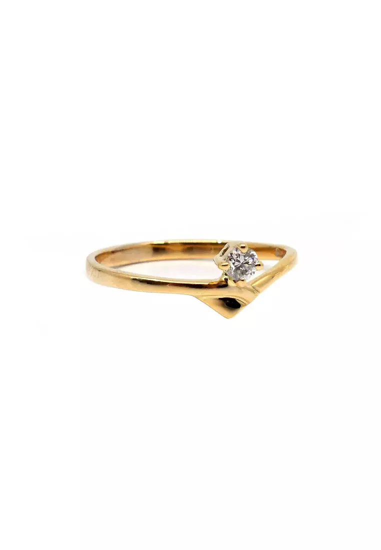 Buy CEBUANA LHUILLIER JEWELRY 18K Italian Made Yellow Gold Lady Ring ...