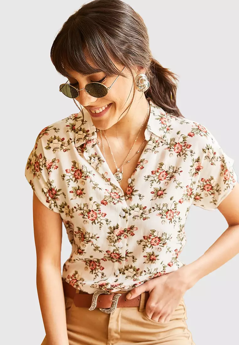 Buy Olalook Floral Bat Shirt 2026 Online | ZALORA Philippines