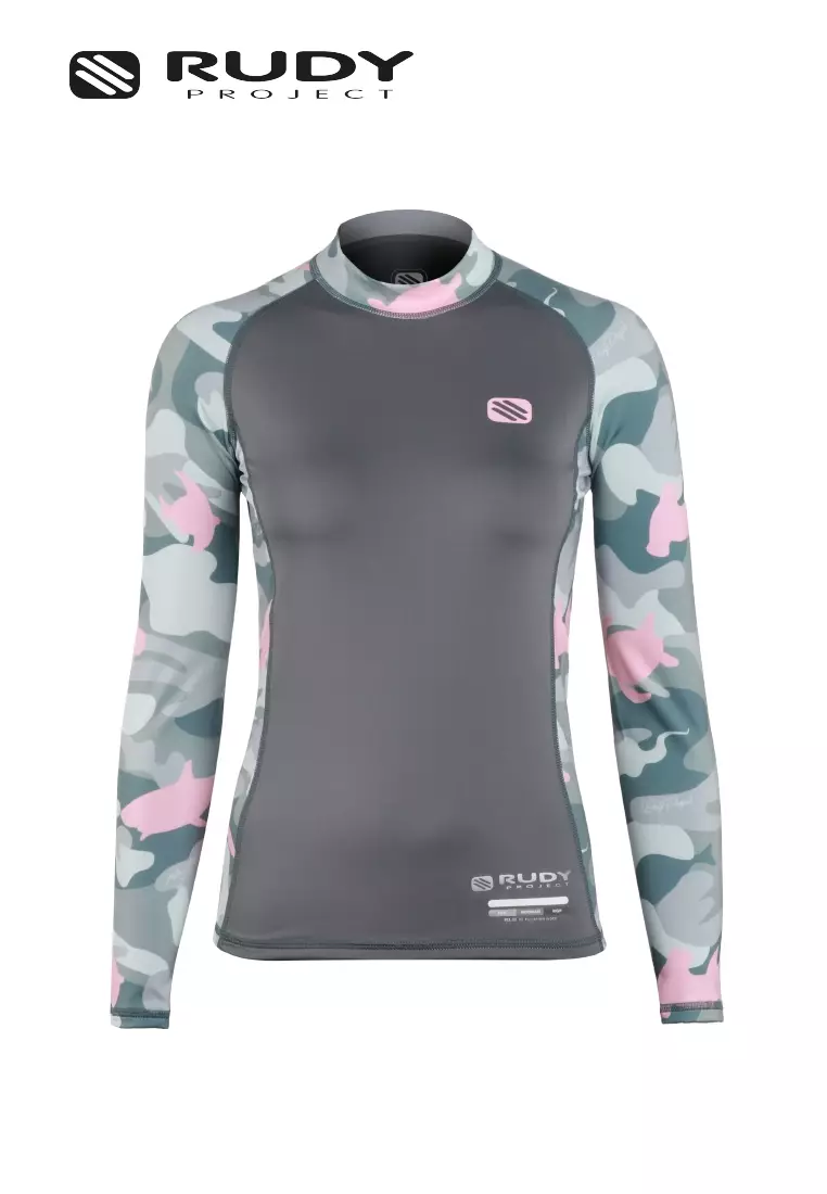 Buy Rudy Project Riva Women's Long Sleeve Rash Guard - Pink/Grey 2025 ...