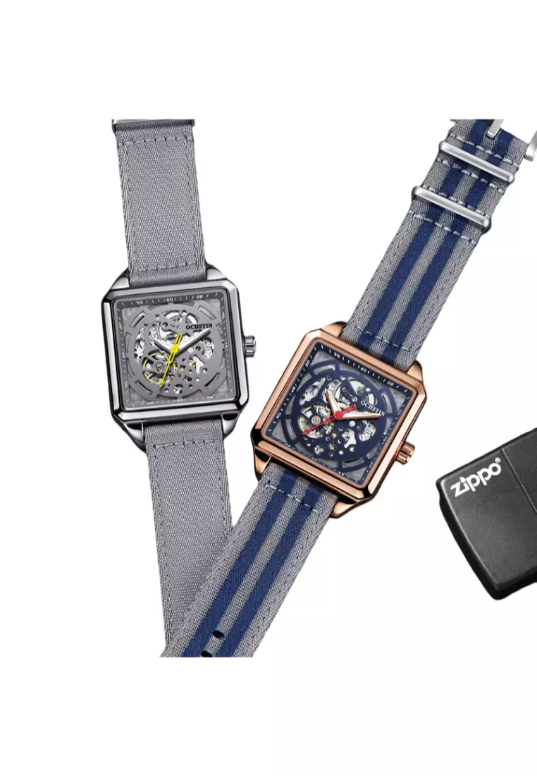 Buy OPCHIC Square Luminous Hollow Watch 2025 Online | ZALORA