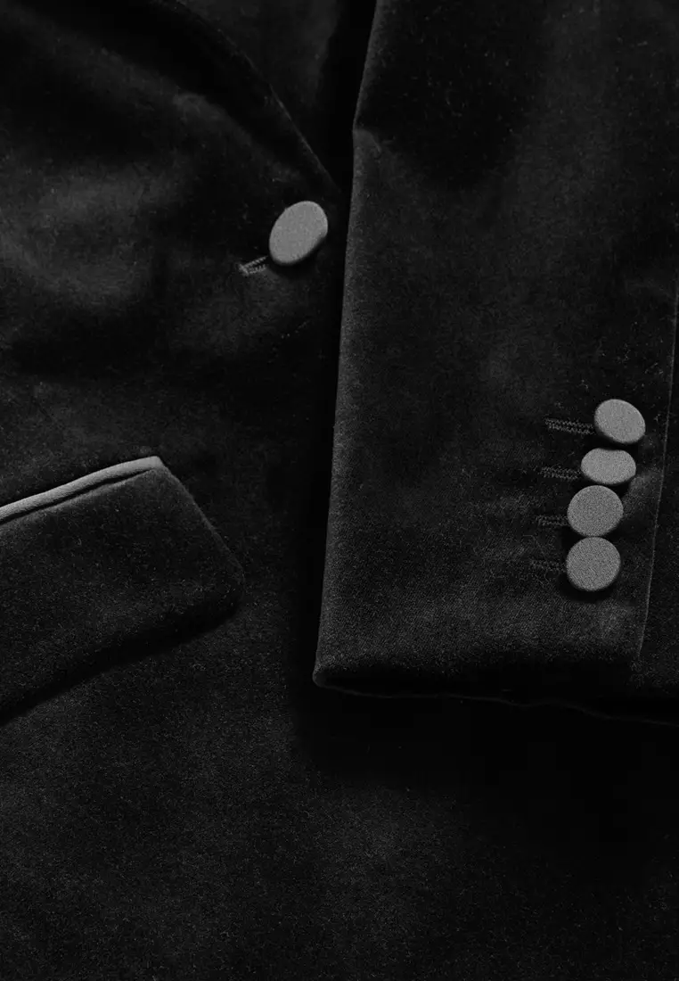 Buy MARKS & SPENCER Cotton Rich Velvet Tailored Blazer 2025 Online | ZALORA Philippines