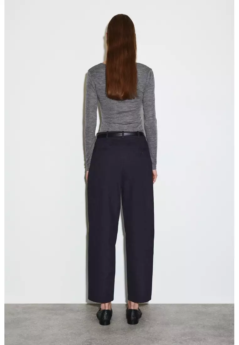 Buy COS BARREL-LEG COTTON CHINOS 2025 Online | ZALORA